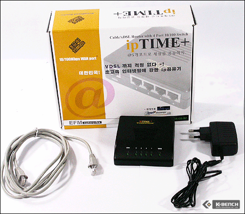 [리뷰] 세상을 공유하는 공유기, EFM Networks의 ipTIME+ | 케이벤치 리뷰