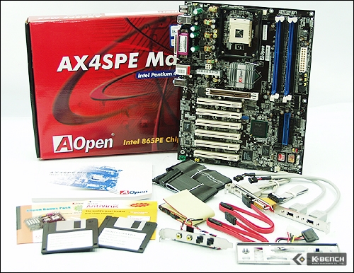 [리뷰] 고급형 i865PE 메인보드, AOpen AX4SPE Max | 케이벤치 리뷰