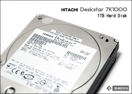 [리뷰] 테라바이트의 꿈이 현실로, 히타치 Deskstar 7K1000 | 케이벤치 리뷰