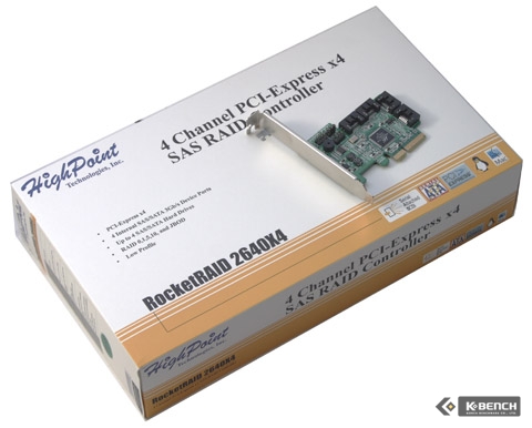Highpoint RocketRAID 2640X4 SAS 컨트롤러 | 케이벤치 리뷰