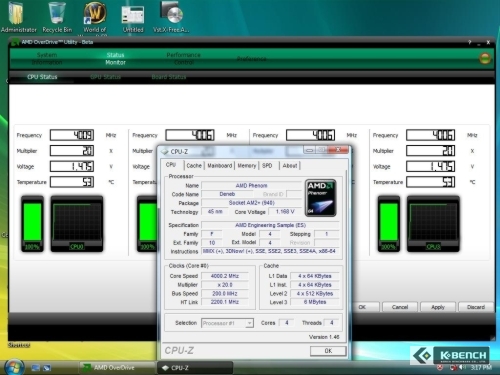 AMD 45nm Deneb, 4Ghz로 동작 | 케이벤치 뉴스 전체