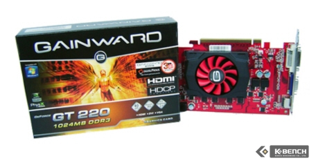 GAINWARD GeForce GF210, GT220 Windows7완벽지원 그래픽카드 출시 | 케이벤치 뉴스 전체, 보도자료