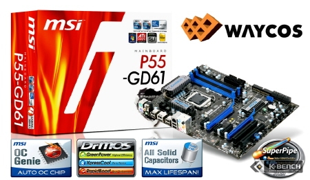 웨이코스, P55 라인업 강화 MSI P55-GD61 / GD55 출시 | 케이벤치 뉴스 전체, 보도자료