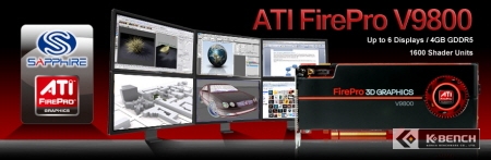 사파이어 ATI FirePro V9800—6대의 모니터를 최고의 성능으로 지원하는 최초의 전문가용 그래픽카드 | 케이벤치 뉴스 ...