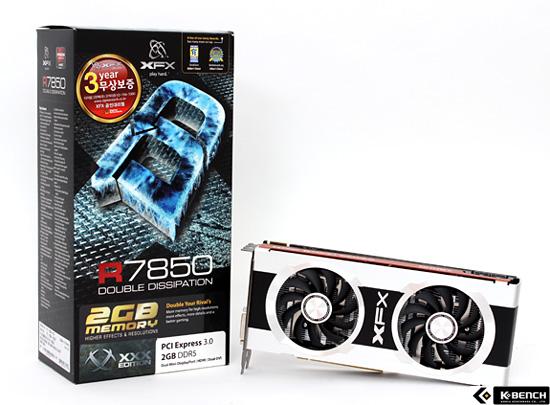 팩토리 오버클럭과 GHOST 쿨링 설계, XFX Radeon HD 7850 XXX 에디션 | 케이벤치 리뷰