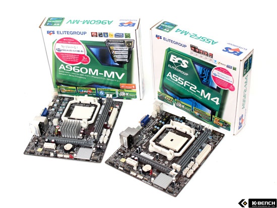 제이씨현이 선보인 보급형 AMD 메인보드 2종, ECS A960M-MV / A55F2-M4 | 케이벤치 리뷰
