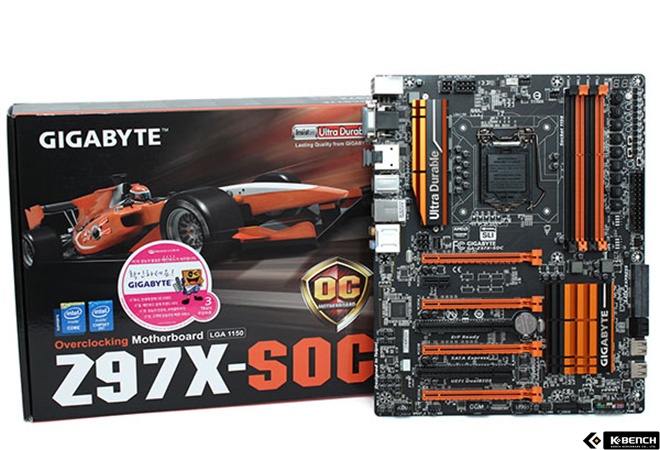 오버클럭 세계기록 9개를 갈아 버린 DNA, 기가바이트 GA-Z97X-SOC 제이씨현 | 케이벤치 리뷰