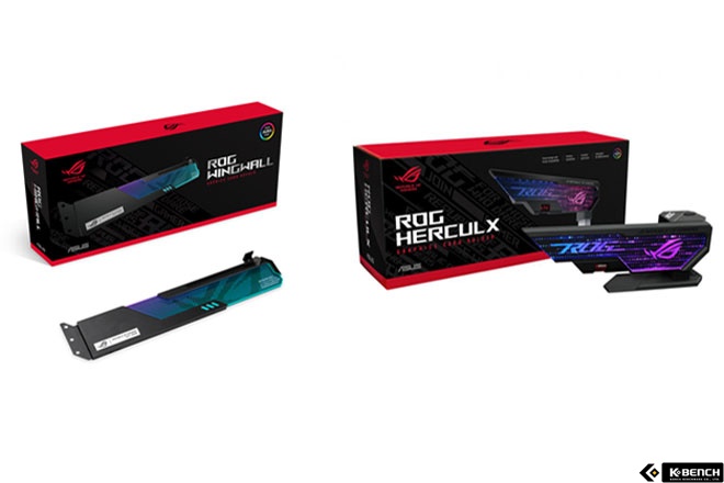 ASUS, ROG RGB그래픽카드 지지대 신제품 발표 | 케이벤치 신제품뉴스