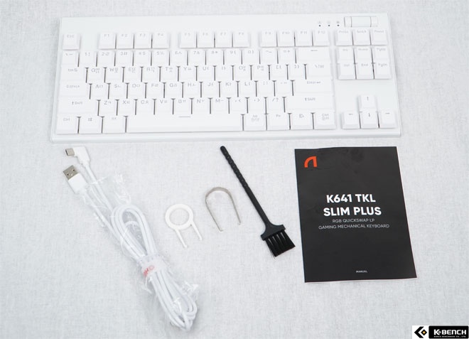 책상 위 공간 활용을 위한 게이밍 키보드, 앱코 K641 TKL SLIM PLUS | 케이벤치 리뷰
