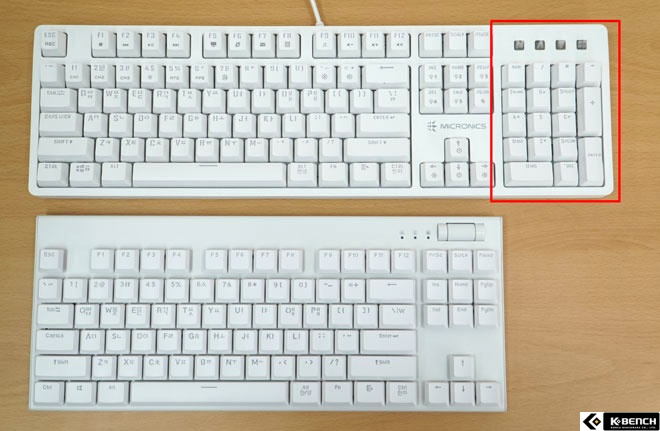 책상 위 공간 활용을 위한 게이밍 키보드, 앱코 K641 TKL SLIM PLUS | 케이벤치 리뷰