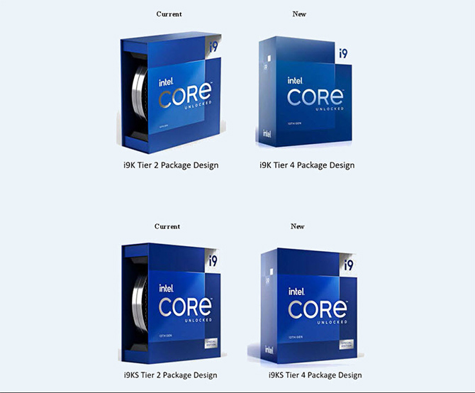 인텔 코어 i9-13900K 및 KS 패키지 변경 공지, 운송비용 절감이 목적 | 케이벤치 주요뉴스