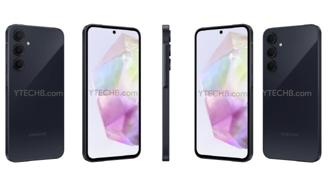 삼성 '갤럭시 A35' 네이비·라일락·옐로우 색상 렌더링 유출 | 케이벤치 주요뉴스