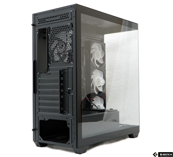 효율적인 공간의 5팬 제공 ATX PC 케이스, 앱코 UH40 킬러웨일 ARGB | 케이벤치 리뷰