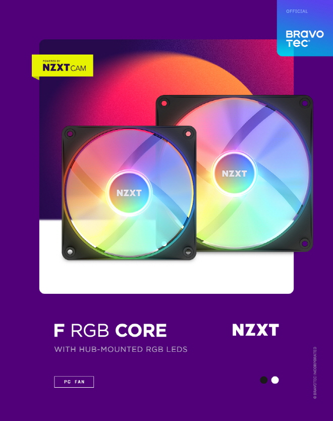 브라보텍, 탁월한 성능과 RGB 튜닝 FDB 팬 쿨러 NZXT F120/F140 RGB CORE 시리즈 출시 | 케이벤치 신제품 ...