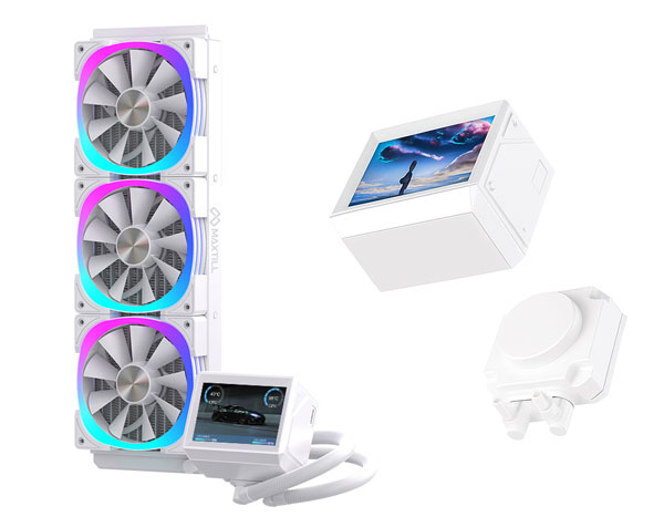 MAXTILL, 마그네틱 디스플레이 적용 수냉쿨러 'MAX 3100 ARGB 시리즈' 출시 예고 | 케이벤치 신제품뉴스, 보도자료