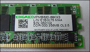 [상품정보] 킹맥스, DDR300/DDR333 메모리 출시 | 케이벤치 리뷰