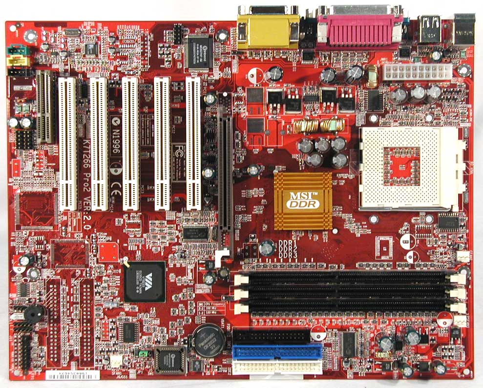 [리뷰] 붉은색의 유혹, KT266A의 MSI K7T266 Pro2 | 케이벤치 리뷰