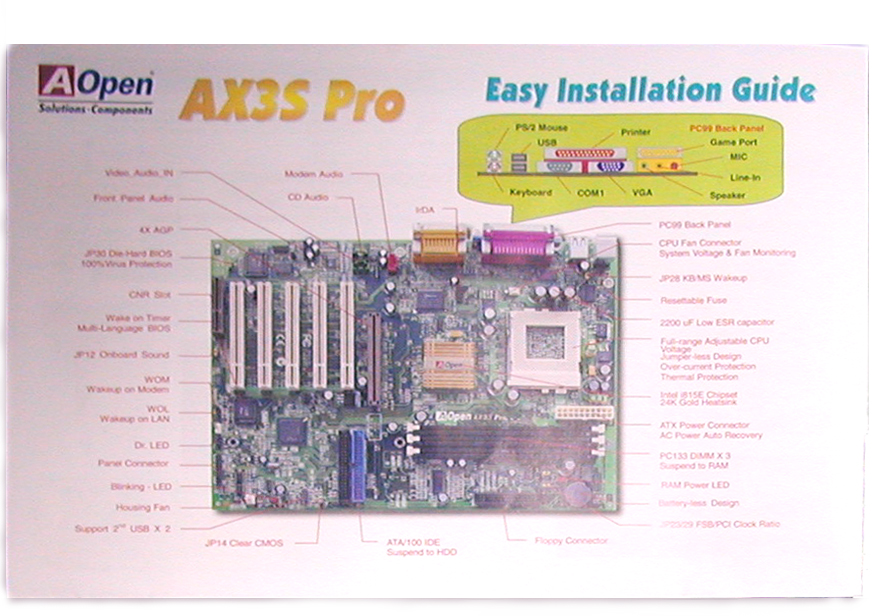 [리뷰] 815E 보드 Aopen AX3S PRO | Page 2 | 케이벤치 리뷰