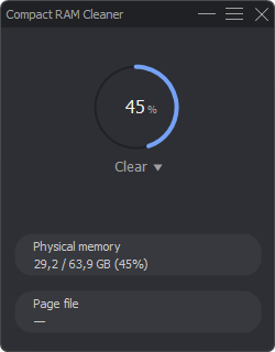 Compact RAM Cleaner v1.1.2 (작은 램 청소 프로그램) | 케이벤치 다운로드